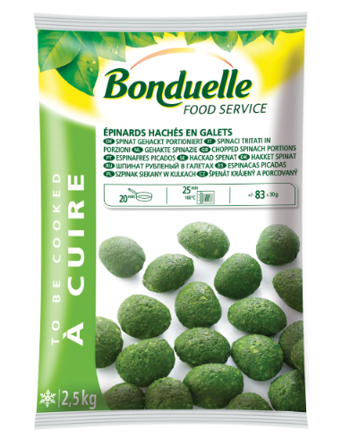 Šaldyti smulkinti špinatai BONDUELLE, 2,5 kg | ePromo