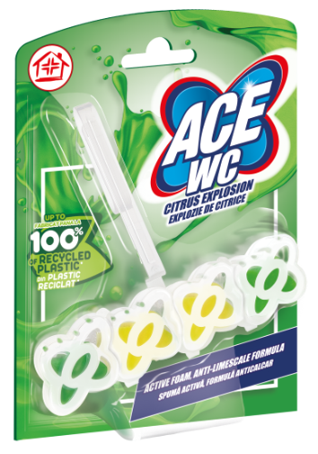 WC tualeto gaiviklis-valiklis ACE, Citrus explosion 48 g | ePromo