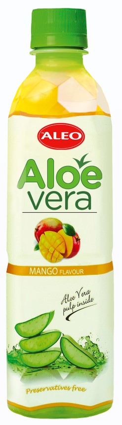 Soft juice drink, ALEO Aleo vera, mango flavour, 500 ml | ePromo