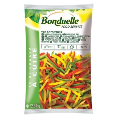Šaldytas paprikų mišinys Trio BONDUELLE, 2,5 kg | ePromo