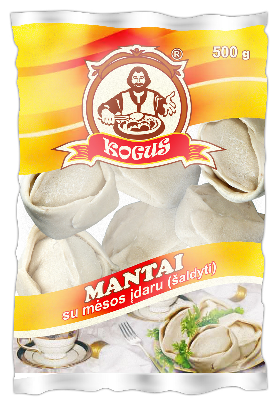 Frozen manti dumplings KOGUS, with meat filling, 500 g | ePromo