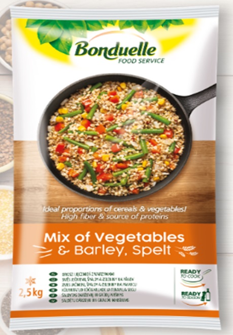 Šaldytas daržovių ir speltos mišinys BONDUELLE, 2,5 kg | ePromo