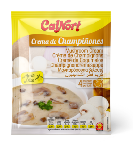 Instant soup CALNORT with mushroom flavor, 60g | ePromo