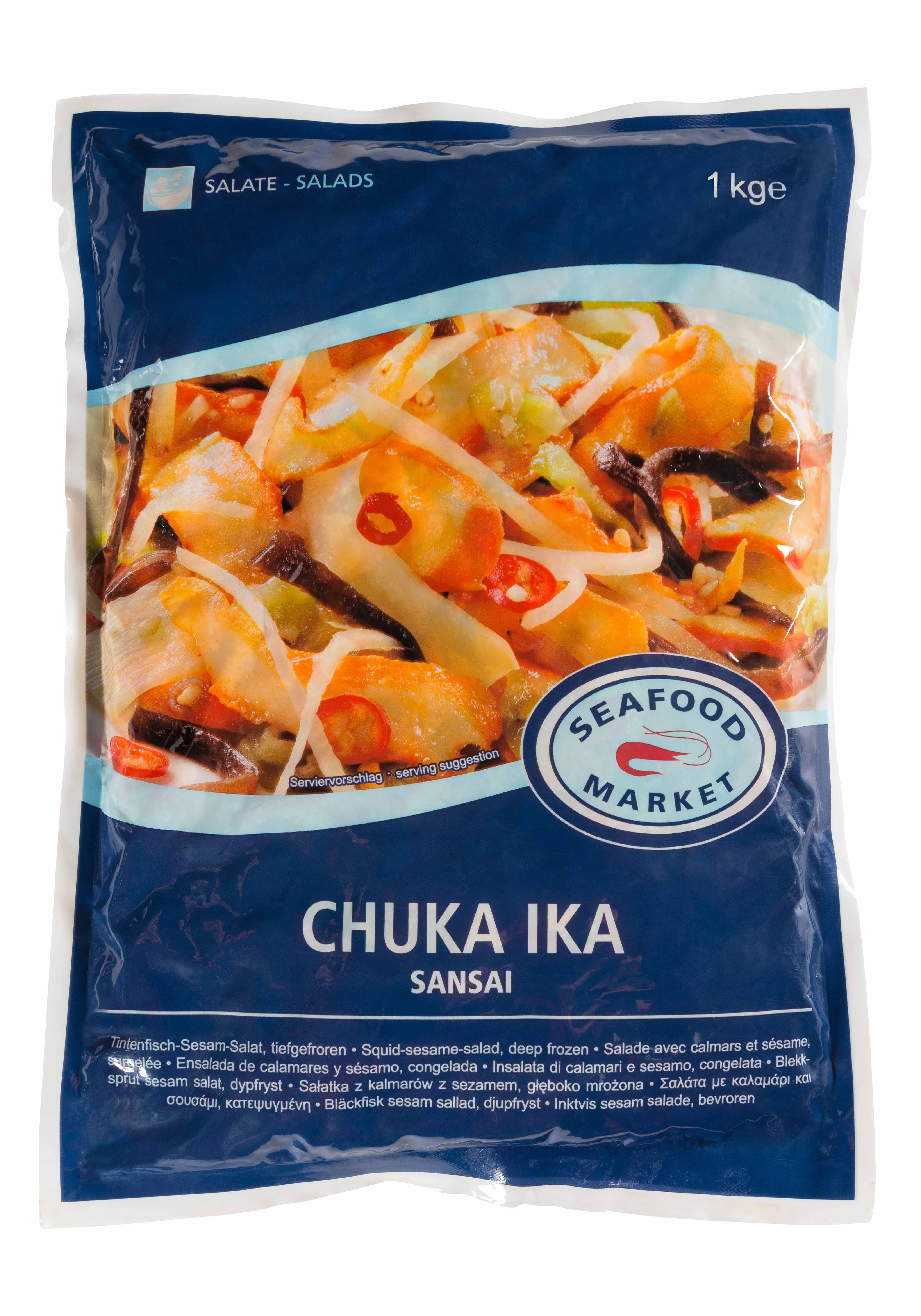 Frozen Squid sesame salad, marinated, Chuka Ika, 1 kg | ePromo