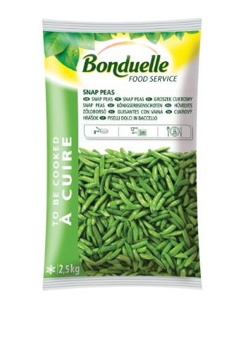 BONDUELLE Frozen snap peas , 2,5kg | ePromo