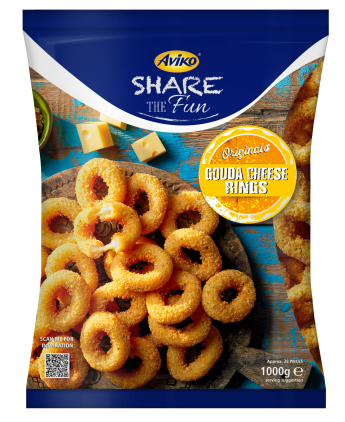 Cheese rings AVIKO Gouda frozen, 1kg | ePromo