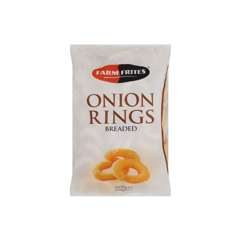 Onion rings, FARM FRITES, breaded, 1kg | ePromo