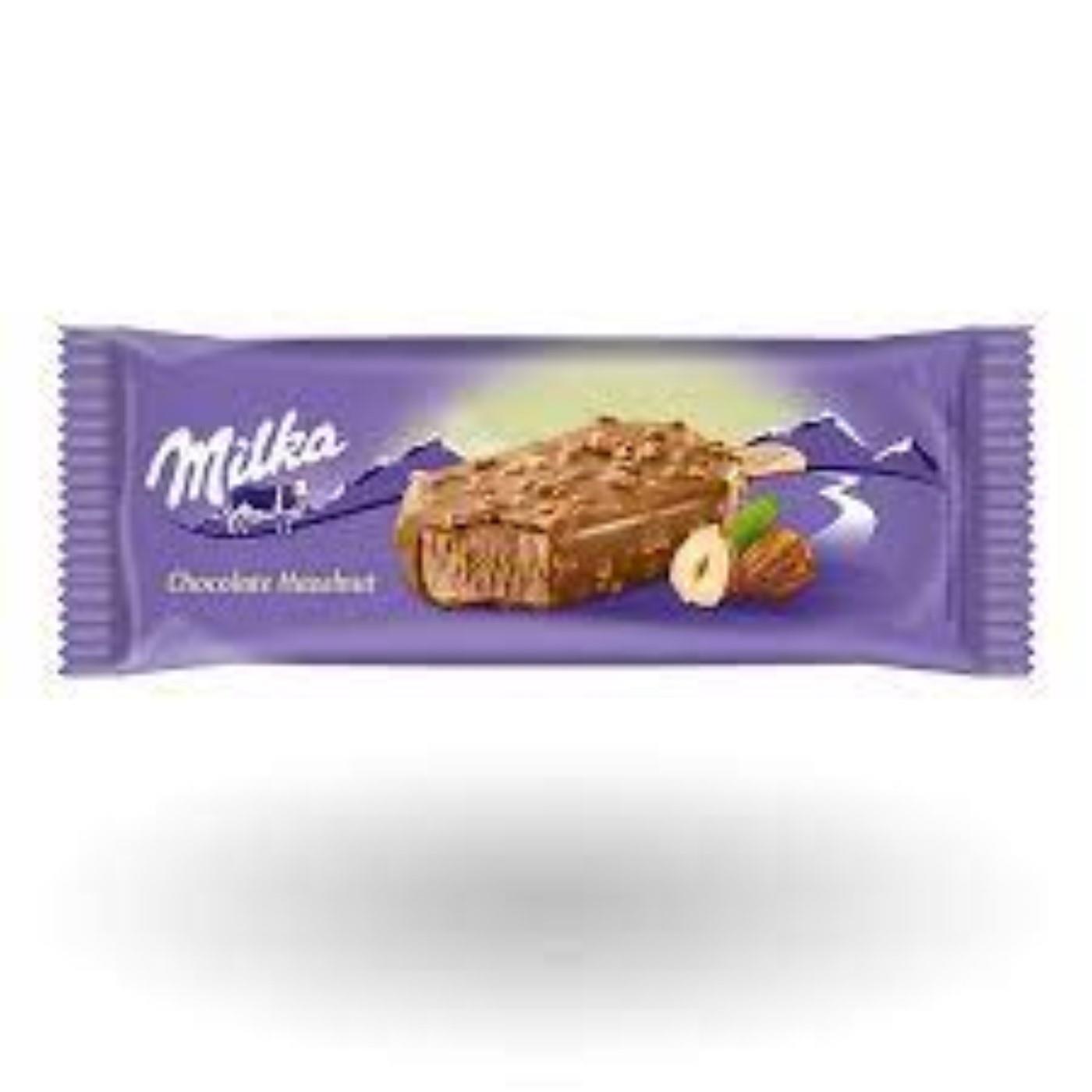 Valgomieji ledai MILKA Chocolate muss Hazelnut , ant pagaliuko, 90 ml ...