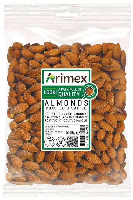 ARIMEX Almonds, roasted, salted, 500g | ePromo