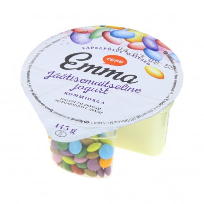 EMMA Ice cream flavored yogurt with candy, 145g | ePromo