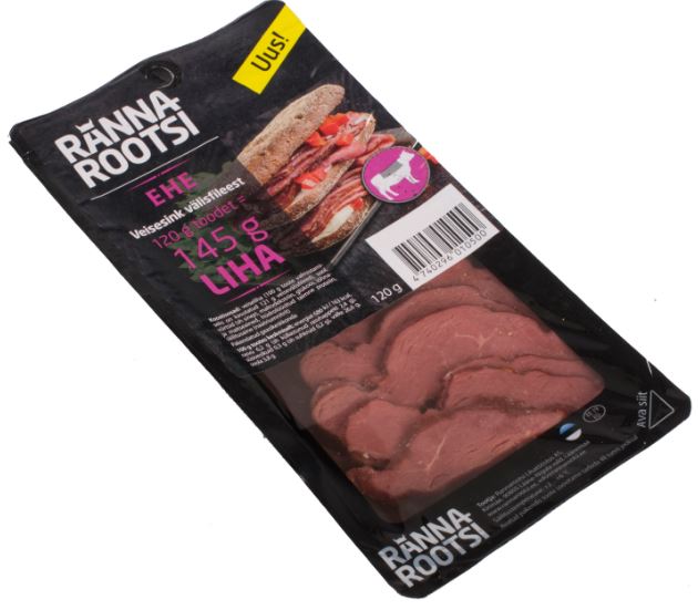 EHE Ham RANNAROOTSI, from beef striploin, 120 g | ePromo