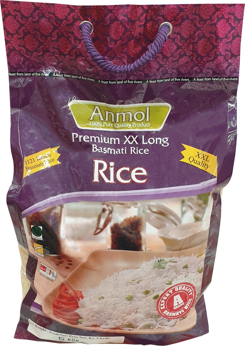 Rice Basmati ANMOL parboiled, extra long, 5kg | ePromo