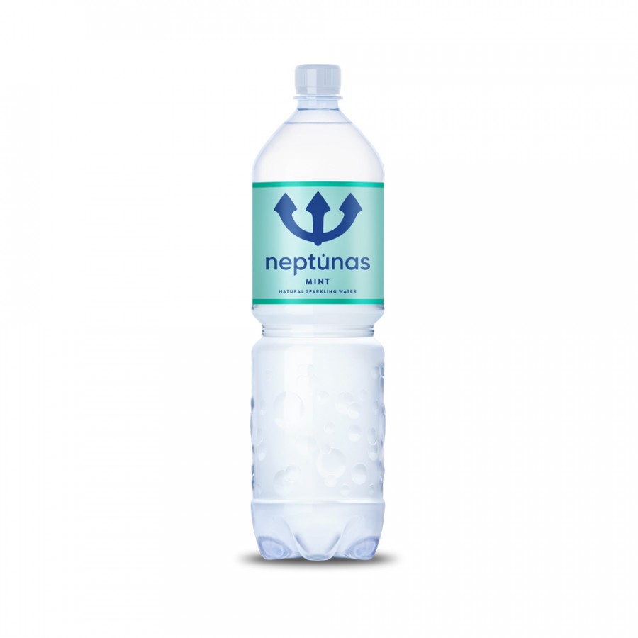 Carbonated table water NEPTUNAS, peppermint flavored 1,5l PET | ePromo