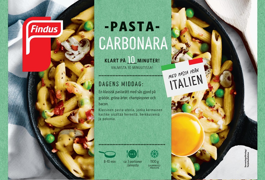 Frozen pasta FINDUS Pasta Carbonara, 1,1kg | ePromo