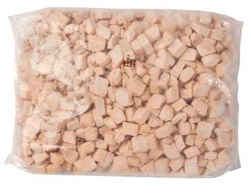 Cubes of broiler thigh meat, Class A, 2 x 2cm, IQF, 2,5kg | ePromo